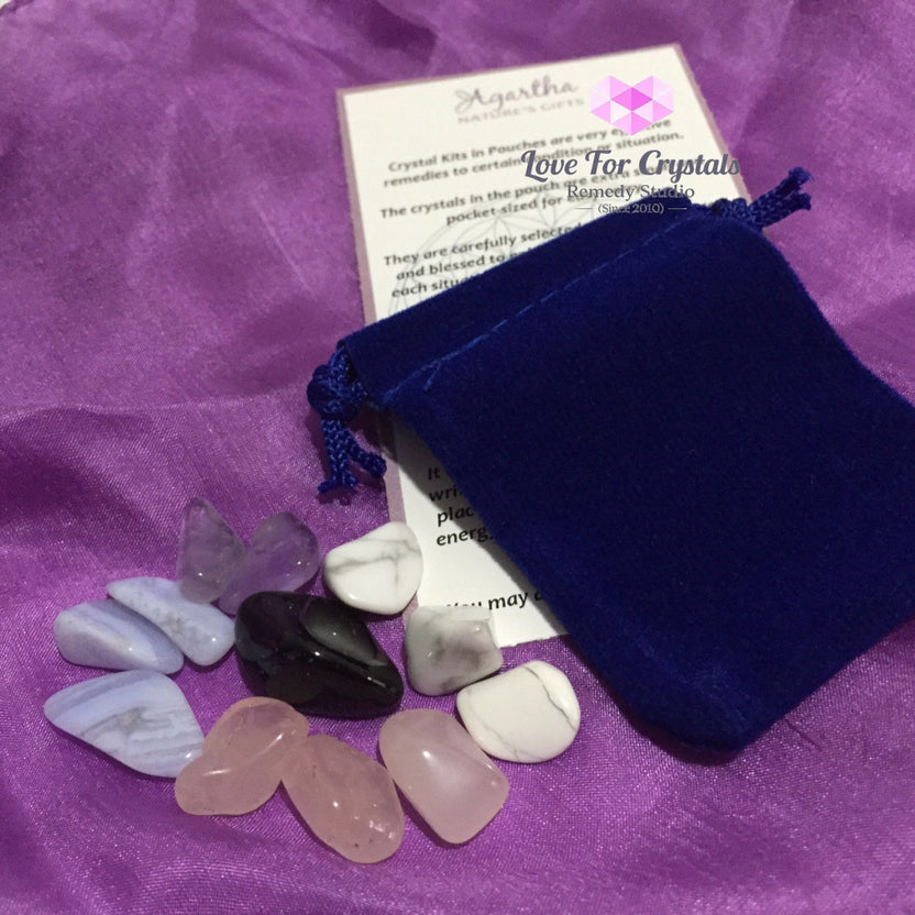 GOOD SLEEP Crystal Remedy Kit by AGARTHA (Pocketsized)* – Love For Crystals
